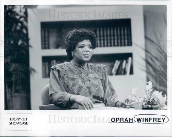 1986 Talk Show Host Oprah Winfrey Press Photo - Historic Images