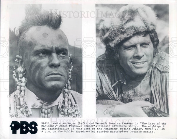 1972 Actors Philip Madoc & Kenneth Ives Press Photo - Historic Images