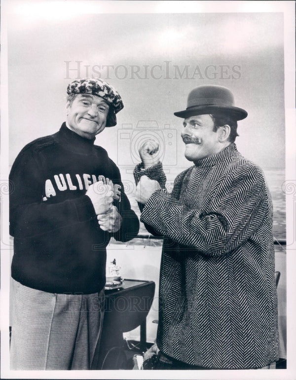 1968 Actors Red Skelton & Terry Thomas Press Photo - Historic Images