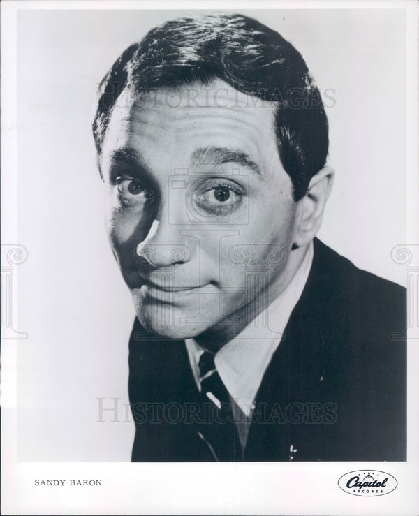 1968 Comedian Sandy Baron Press Photo - Historic Images