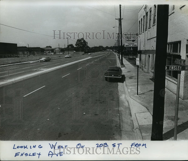 1967 Looking West on 20th St.,, Ensley Avenue, Birmingham, Alabama ...