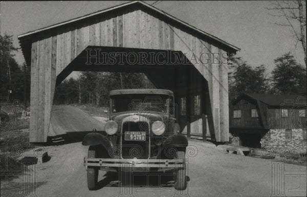 1968 Press Photo Alabama-Covered bridge new landmark over Hackberry Cr ...
