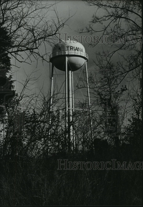 1983 Press Photo Water tower hovers over Triana, Alabama - abna13087 ...