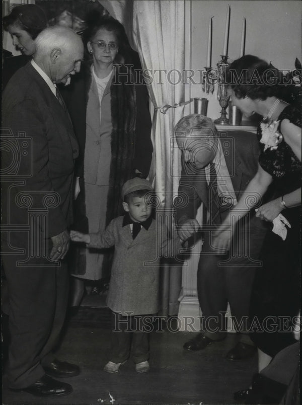 1951 Press Photo Attendees at Gordon Persons' Inauguration at Governor ...