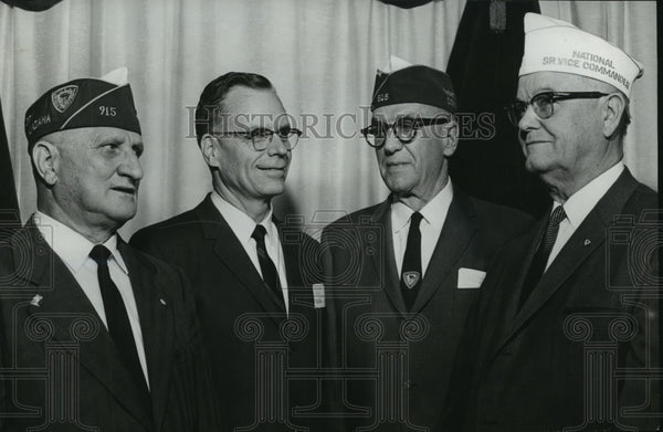 1966 Press Photo World War I Veterans Robert Hopwood, Neil Smart and O ...