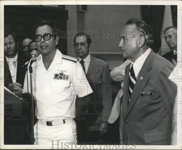 1973 Press Photo Rear Admiral Jeremiah Denton, with others - abna27293 ...