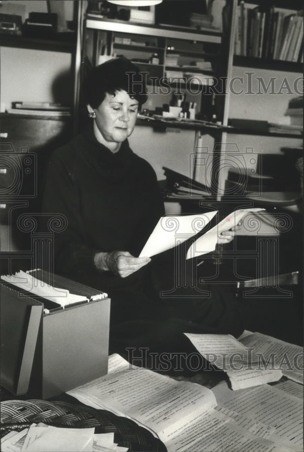 1979, Author Marie Stokes Jemison with Virginia Durr Letters for Book ...
