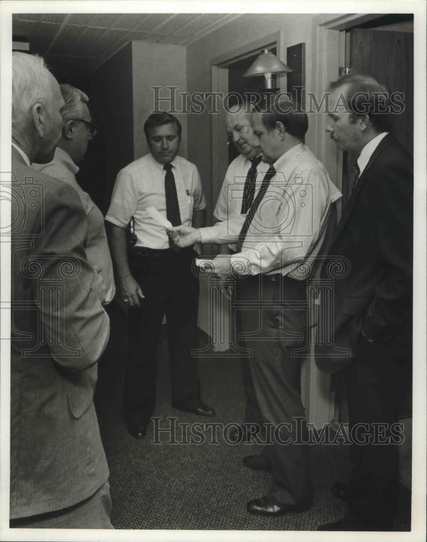 1986 Fob James and Supporters in City Hallway, Running for Governor ...