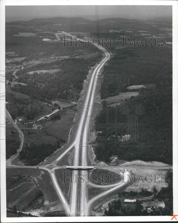 1965 Press Photo Alabama Interstate 65 Highway Construction, Aerial Vi ...
