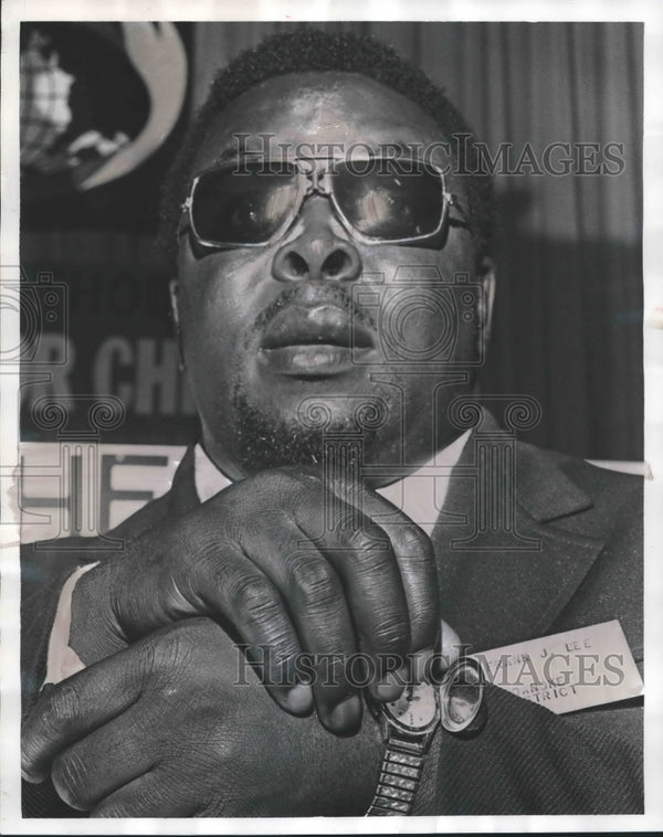 1974, Reverend Frank Joseph Lee, Blind Minister with special Watch ...