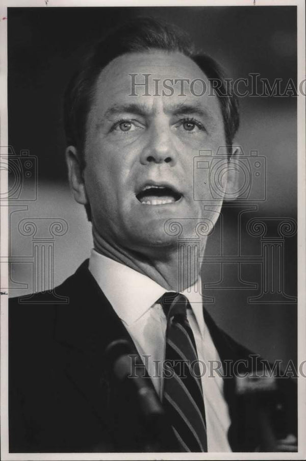 1990 Politician Don Siegleman Speaking - Historic Images