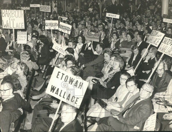 1966, Supporters of Alabama Gubernatorial Candidate at Rally - Historic ...