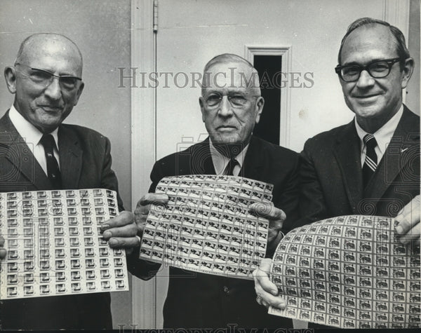 1970 Press Photo Allen Rushton, John Persons, Gerow Hodges with Christ ...