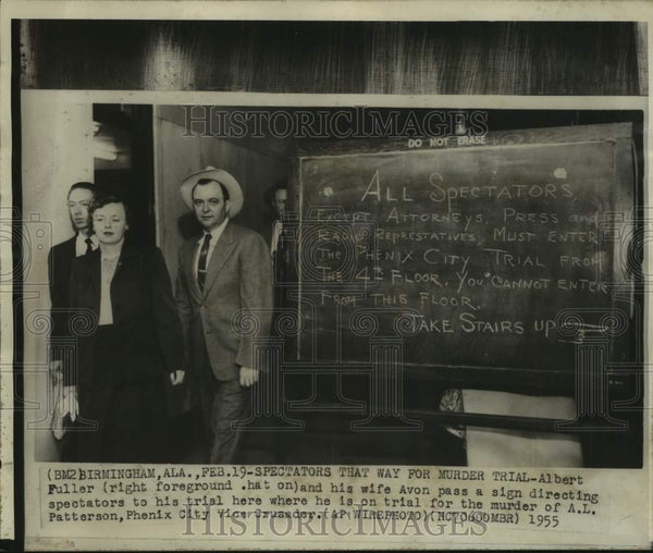 1955, Albert Fuller and Wife head to his Murder Trial - abna44360 ...