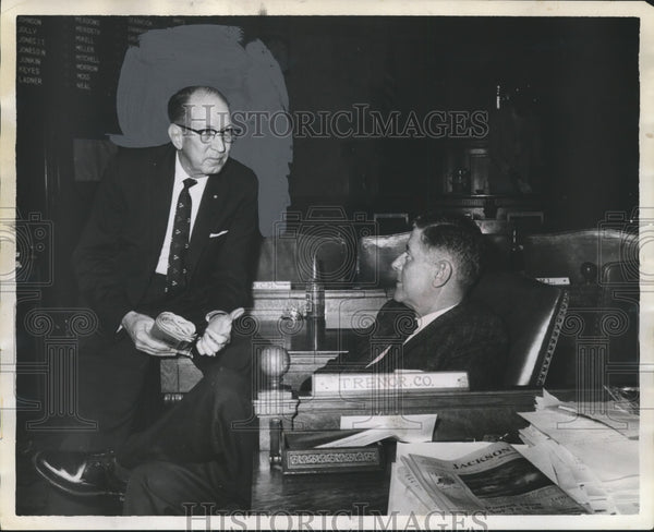 1962, George Cossar with unidentified person, Mississippi - abno00181 ...