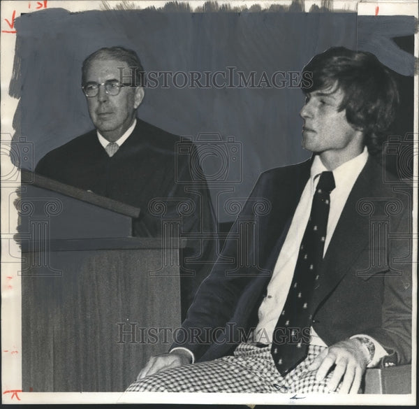 1974, Judge James Haley & student in mock trial for school - Historic ...