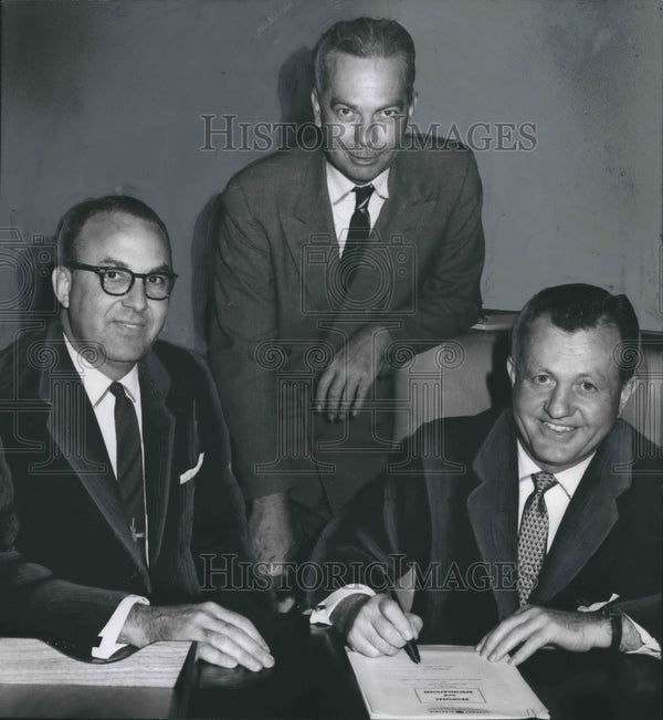 1959, Tom Bost JV Sanderson Charles Grisham Discuss WAPI-TV expansion ...