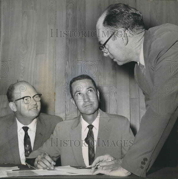 1961, R. J. Morgan, B. R. Bearden, Virgil Nunn, School Superintedents ...