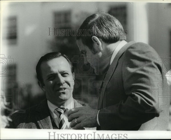 1979, Representative Bill Cabaniss and other man, talking - abno09109 ...