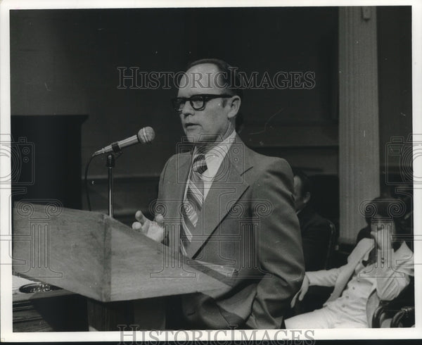 1979 Press Photo Senator Cordy Taylor of Pratville, Alabama, opposing ...