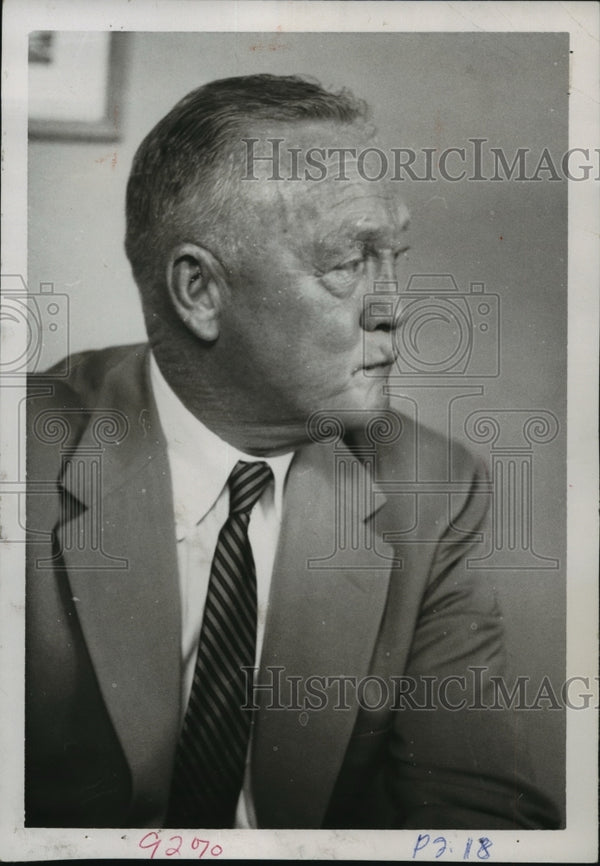 1958 Press Photo Former Alabama head football, Harold "Red" Drew. - ab ...
