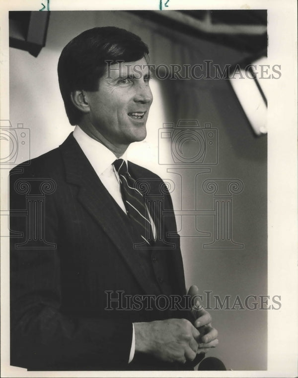 1987 Press Photo Alabama's head football coach, Bill Curry - abns02408 ...