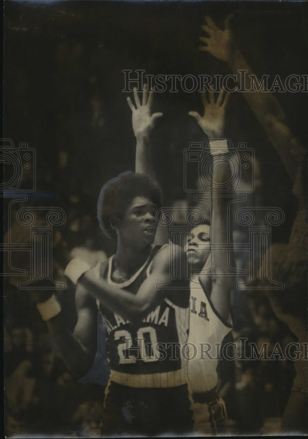 1975 Press Photo University of Alabama - Ricky Brown in Basketball Gam ...