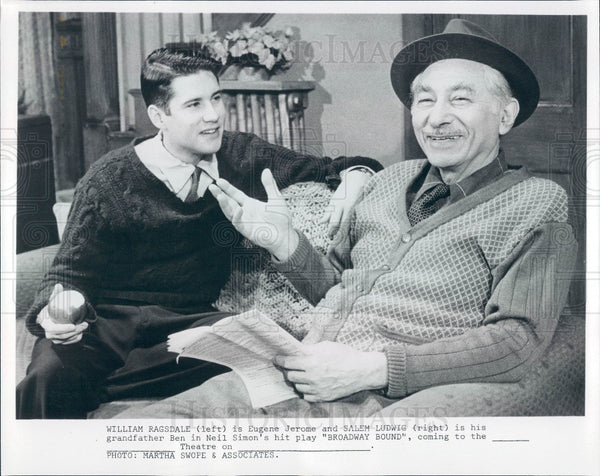 Undated Hollywood Actors William Ragsdale & Salem Ludwig Press Photo ...