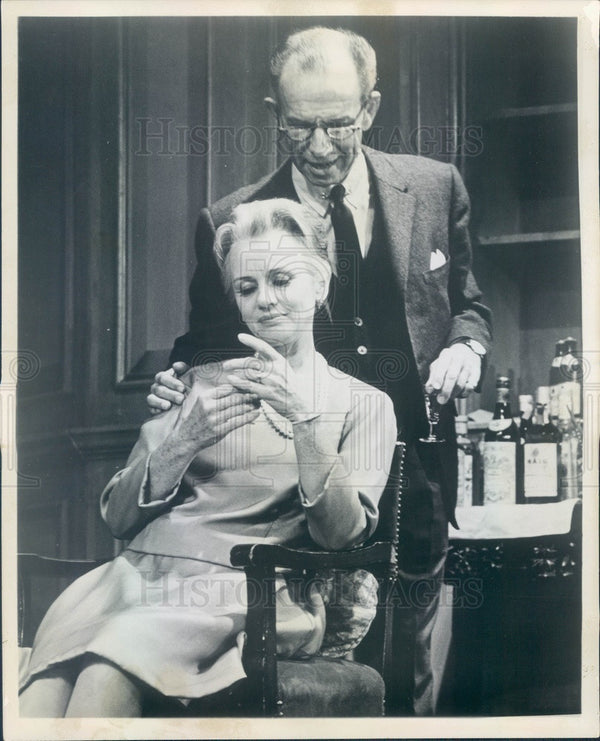 1967 Hollywood Actors Jessica Tandy & Hume Cronyn A Delicate Balance P ...