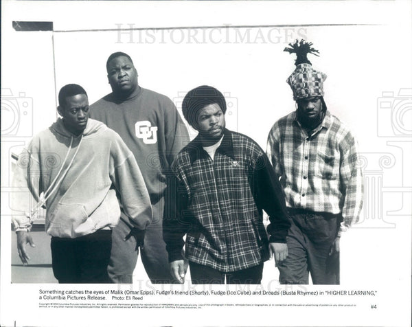 1996 Actors Omar Epps, Shorty, Ice Cube, Busta Rhymez from HBO Press P ...