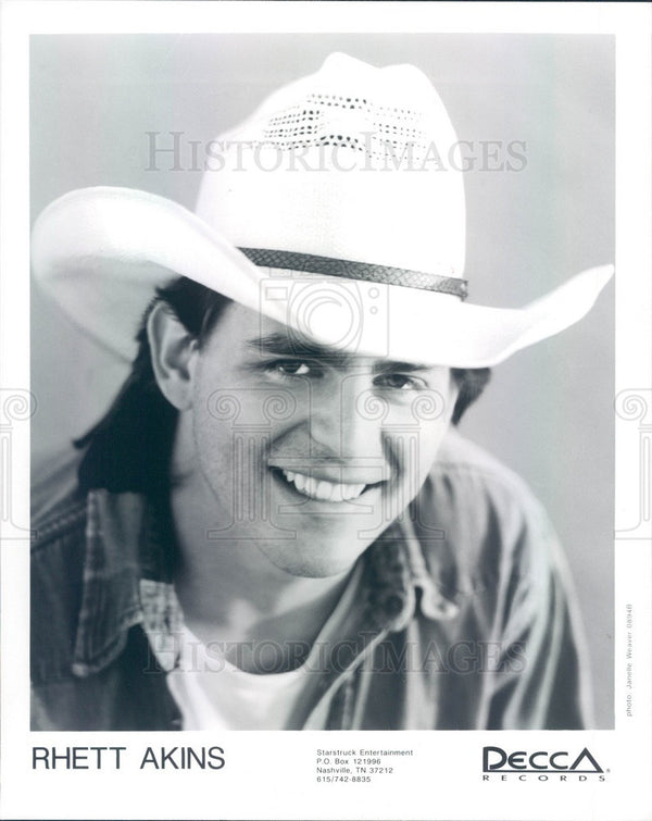 1995 American Country Music Singer Rhett Akins Press Photo - Historic ...