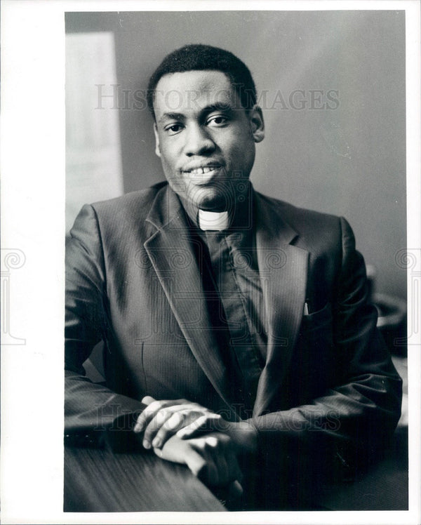 1985 Detroit, Michigan Police Chaplain David Murray Press Photo ...