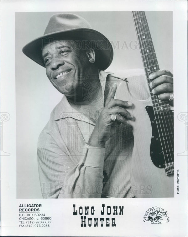 Undated American Blues Guitarist/Singer Long John Hunter Press Photo ...