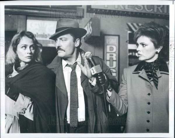 1986 Hollywood Actors Stacy Keach/Lauren Hutton/Jo Ann Pflug Press Pho ...