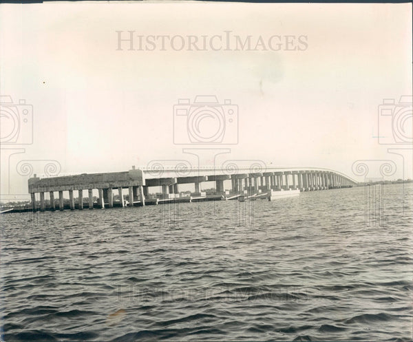 1957 Bradenton-Palmetto, Florida Unconnected Manatee River Bridge Pres ...