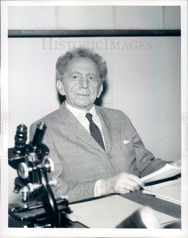 1962 American Hollywood Actor Sam Jaffe on TV Show Ben Casey Press Pho ...