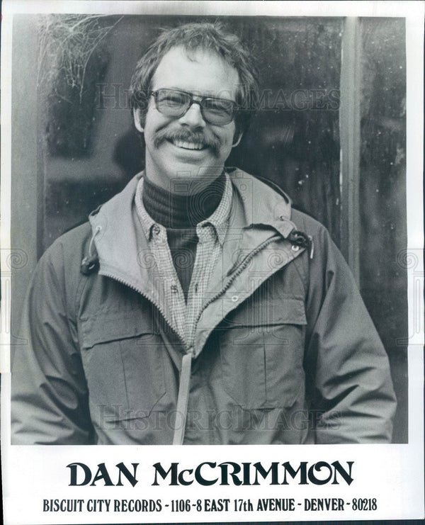 1976 Country & Blues Musician Dan McCrimmon Press Photo - Historic Images