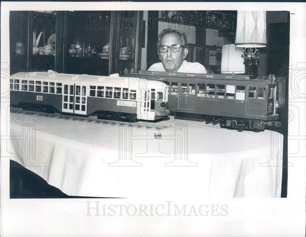 1980 Citrus Springs, Florida Model Train Enthusiast Nick Vaccaro Press ...