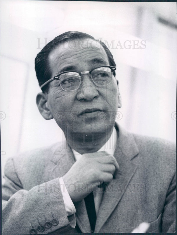 1959 Mitisuo Fuchida, Leader of Japanese Bombers at Pearl Harbor Press ...