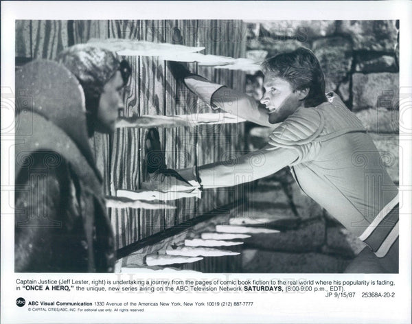 1987 Hollywood Actor Jeff Lester TV Show Once A Hero Press Photo ...