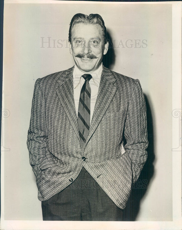 1965 American Hollywood Actor Leon Ames Press Photo - Historic Images
