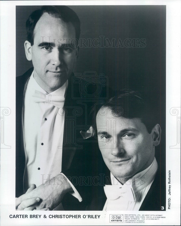 1995 Cellist Carter Brey, Pianist Christopher O'Riley Press Photo ...