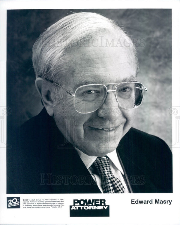 2000 Edward Masry TV Show Power of Attorney Press Photo - Historic Images
