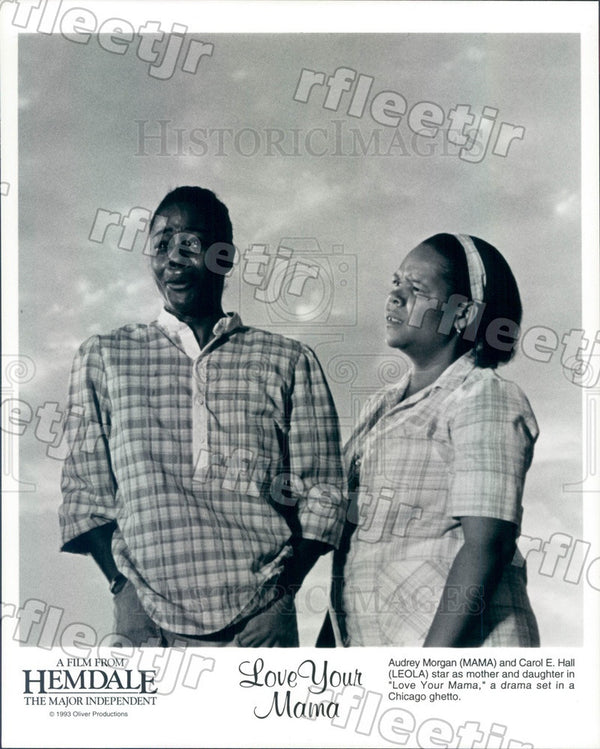 1993 Actors Audrey Morgan & Carol Hall in Film Love Your Mama Press Ph ...