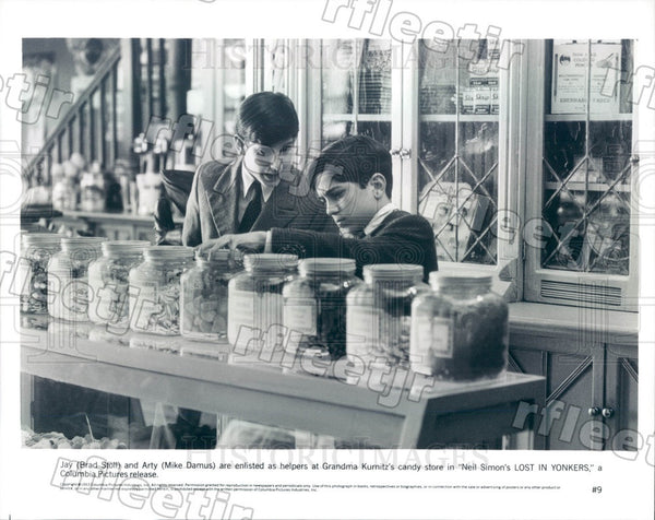 1993 Actors Brad Stoll & Mike Damus in Film Lost In Yonkers Press Phot ...