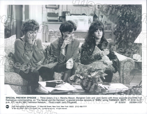 1991 Actors Marsha Mason, Margaret Colin, Jami Gertz Press Photo adu42 ...