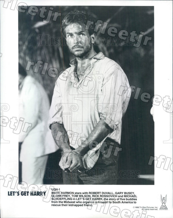1986 Actor Mark Harmon in Film Let's Get Harry Press Photo adw1159 ...
