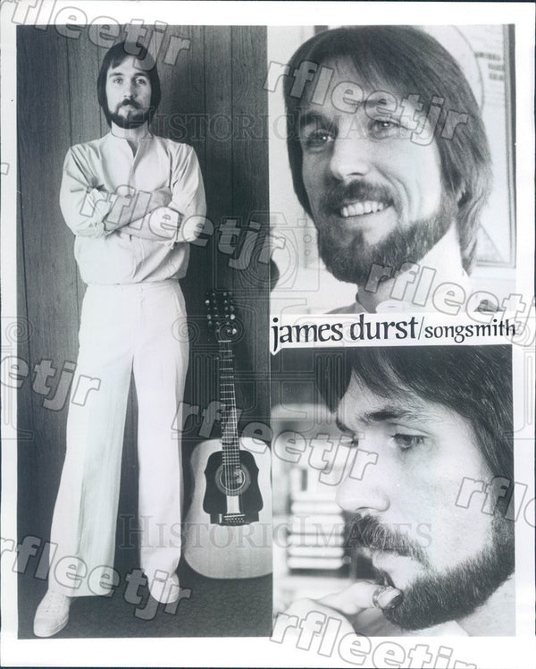 1977 Musician James Durst Press Photo adw261 - Historic Images