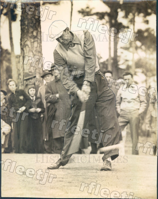 1941 MLB Philadelphia Phillies Pitcher, Golfer Merv Shea Press Photo a ...