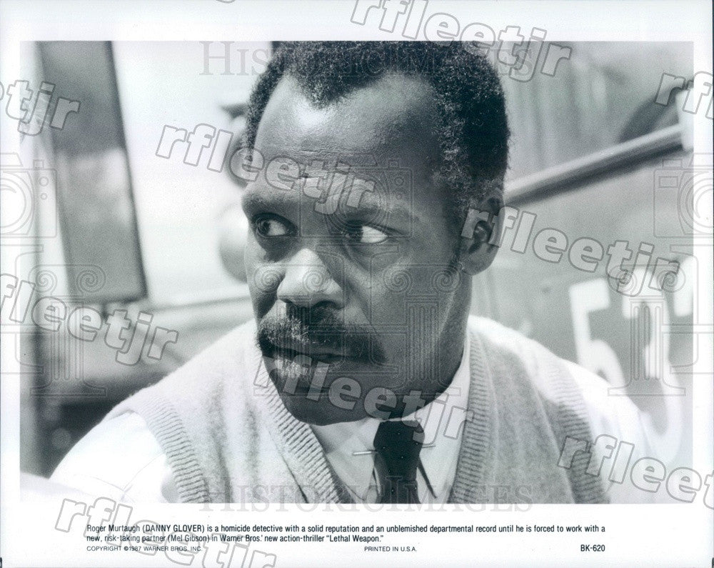 1987 Hollywood Actor Danny Glover in Film Lethal Weapon Press Photo ad ...
